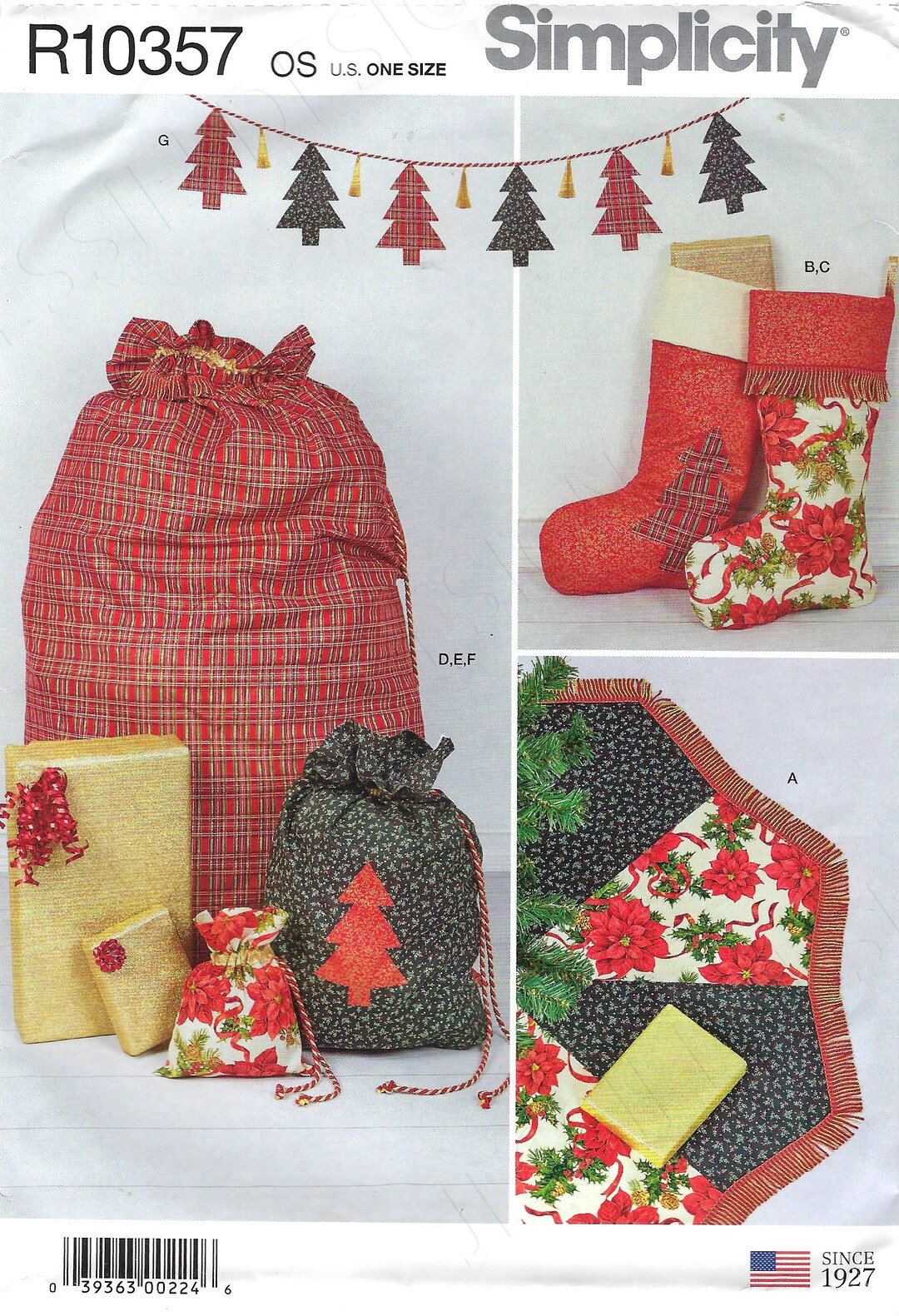 Uncut Simplicity Sewing Pattern 10357 9039 Holiday Decorating ...
