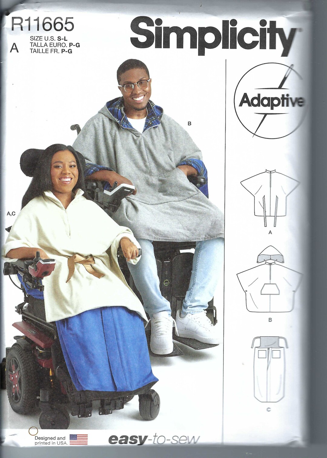 Uncut Simplicity Sewing Pattern 11665 9671 Adaptive Unisex Sewing ...