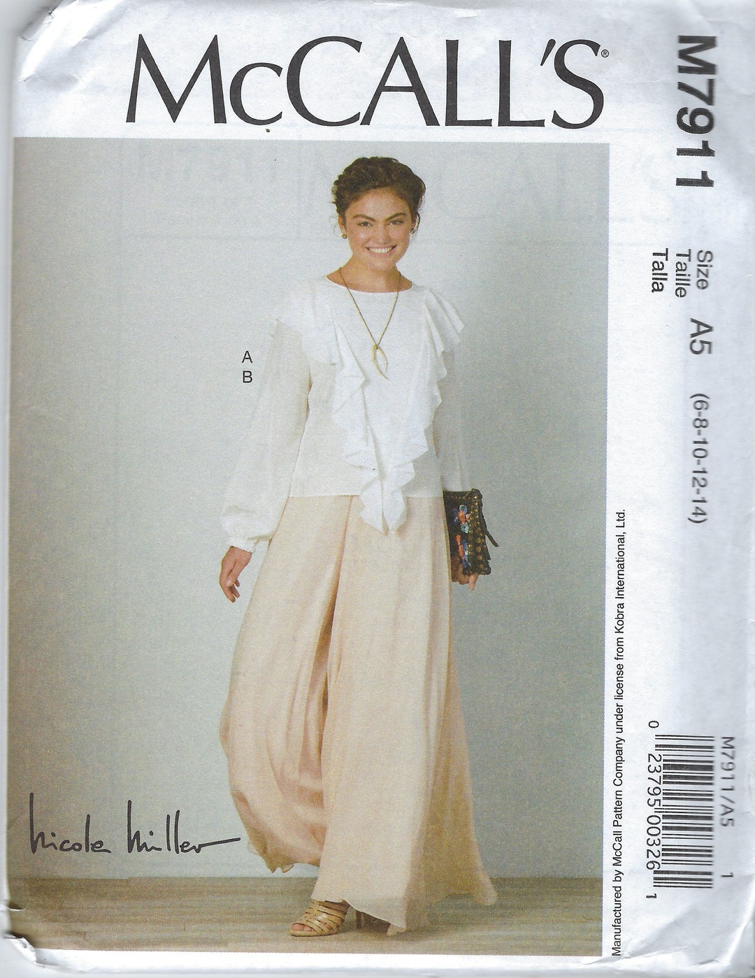 Uncut Mccalls Sew Sewing Pattern 7911 Misses' Loose-fitting Pullover ...