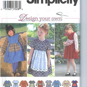 Uncut Vintage Simplicity Sewing Pattern 9697, Girls' Dress, Sizes 3,4,5 ...