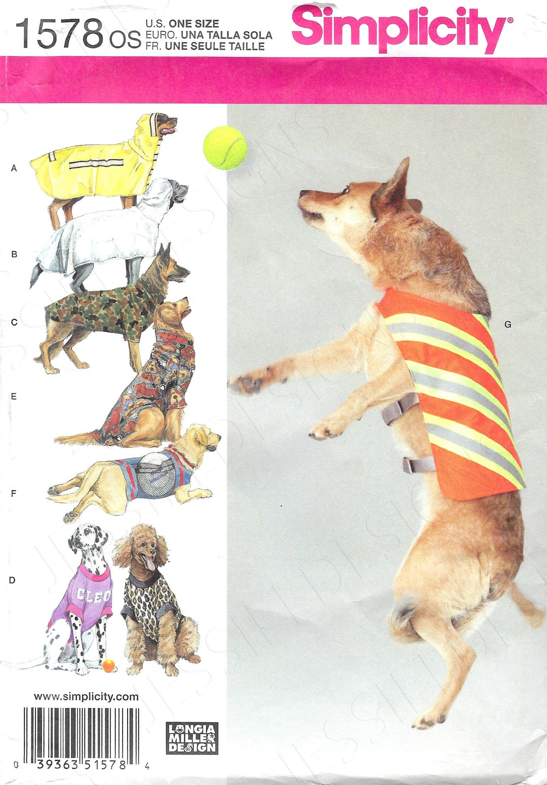 Uncut Simplicity Sewing Pattern 1578 Longia Miller Designs Large Size ...