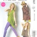 Uncut Mccall Sewing Pattern 6607 Divine Bohemian Stretchy Tops Tunic ...