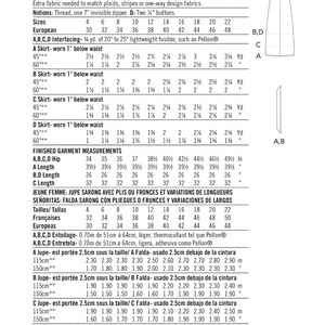 Uncut Simplicity Sewing Pattern 10430 S9048 9048 Misses' Sarong Skirt ...