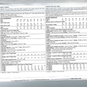 Uncut Simplicity Sewing Pattern Misses Lingerie 3737 SIZE 6-12 14 16 18 ...