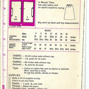 Uncut Vintage Simplicity Pattern Super Simple Skirt Sewing Pattern ...