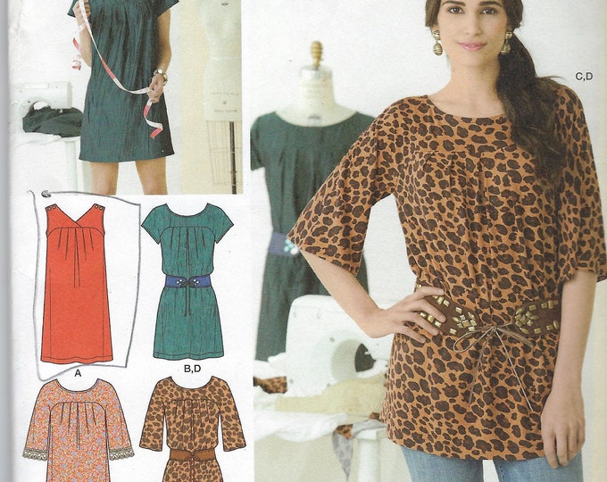 Rare Uncut Simplicity Sewing Pattern 2147 Misses Dress Tops Tunic Size ...