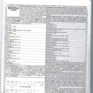 UNCUT Mccalls Sewing Pattern 5554 18 Inch american Girl Style Doll ...