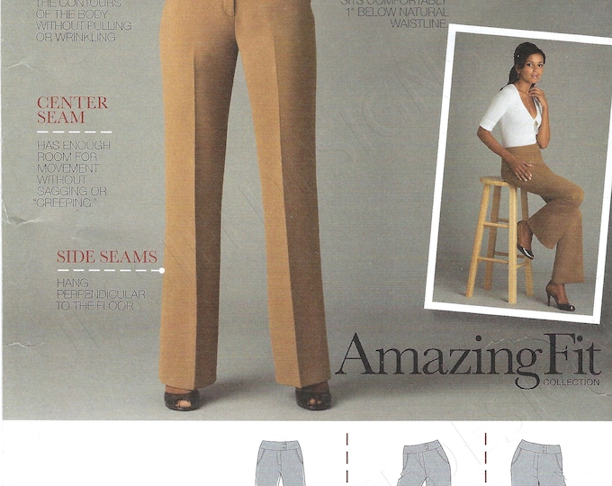 Uncut Simplicity Sewing Pattern 2700 Womens Amazing Fit Pants Pattern ...