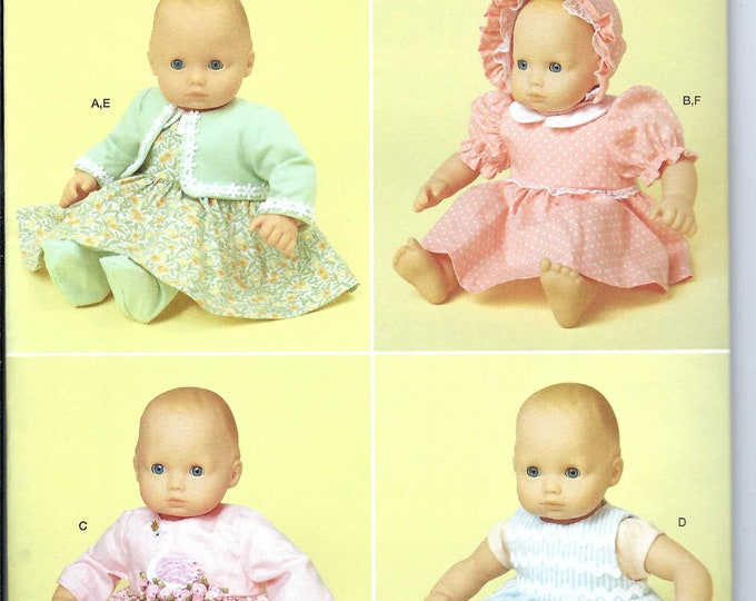 Uncut Simplicity Sewing Pattern 15 Baby Doll Clothes Simplicity Sewing ...