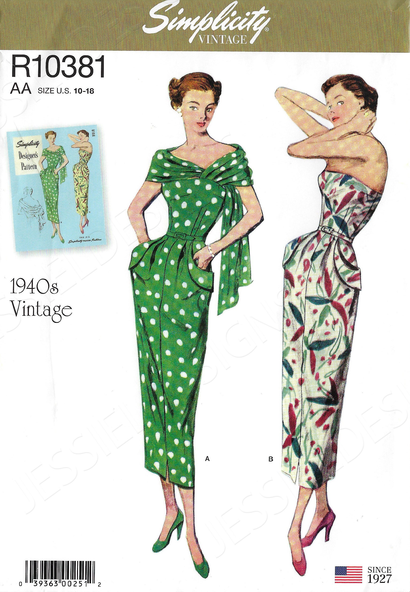 Uncut Simplicity Sewing Pattern 10381 S8876 8876 - Etsy