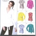 Uncut Vogue Sewing Pattern Easy Fitted Wrap Blouse Pattern - Princess ...