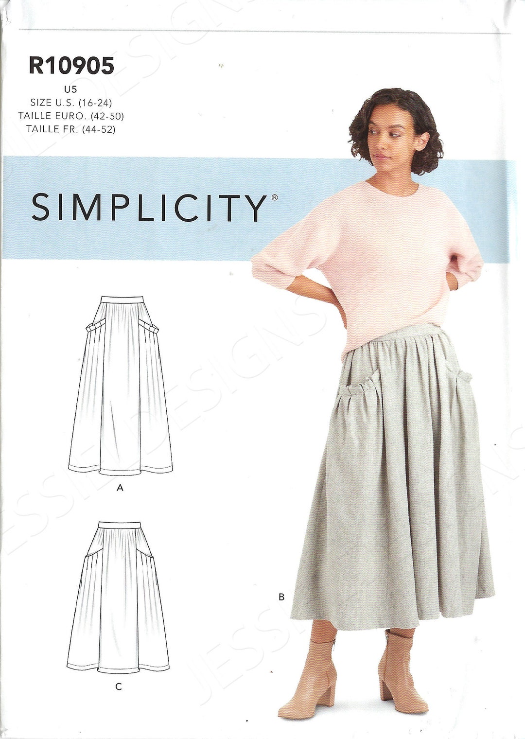 Uncut Simplicity Sewing Pattern 10905 9180 Misses Skirt Size 6 8 10 12 ...