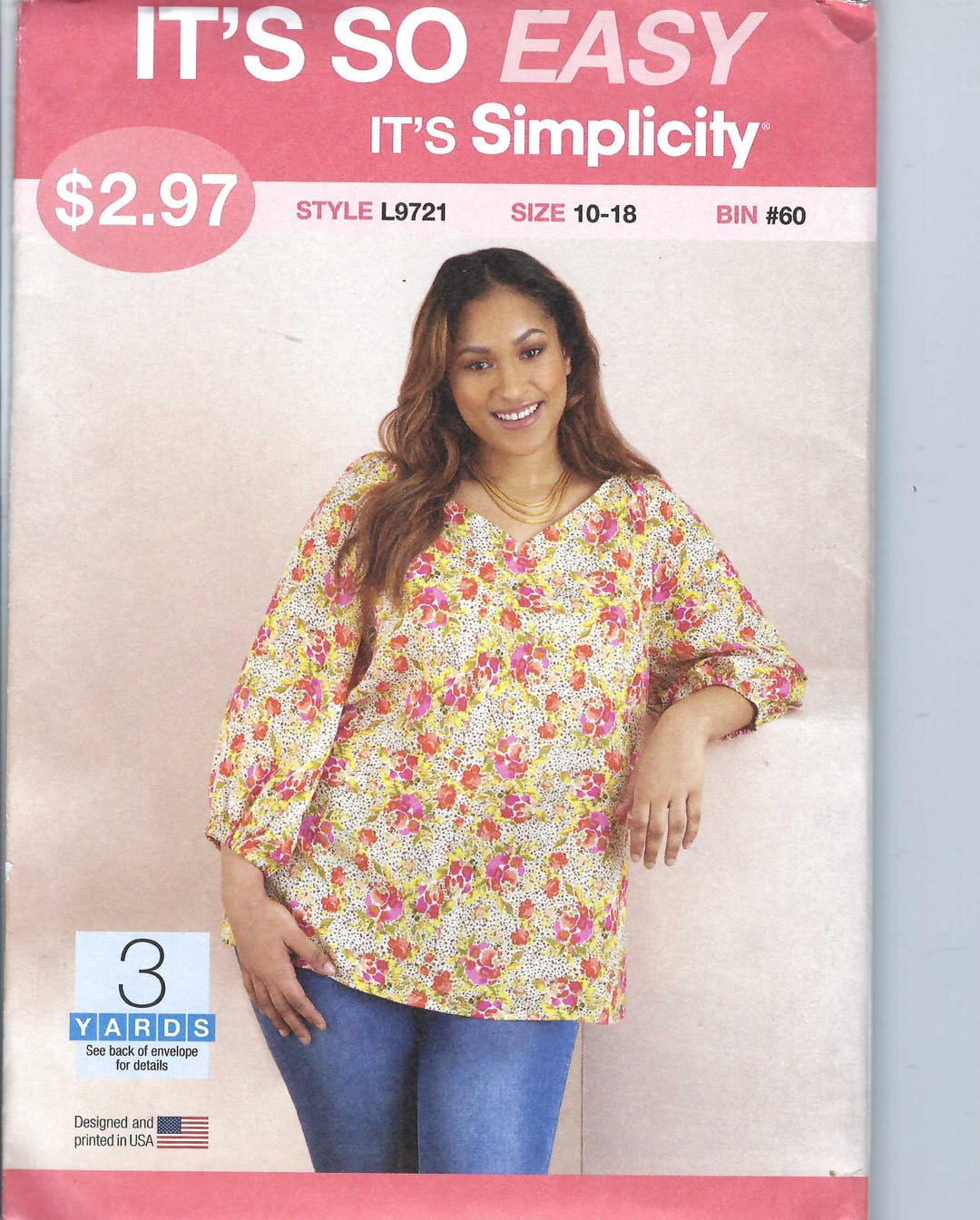 Uncut Simplicity Sewing Pattern 9721 Simplicity Misses Top Size 10-18 ...