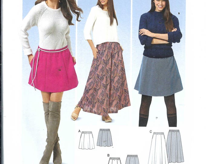 Uncut Burda Sewing Pattern 6586 Women 6-20 Skirts - Etsy