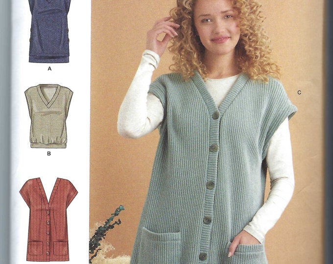 Versatile Long Knit Vest Pattern Suited to Beginners - Etsy