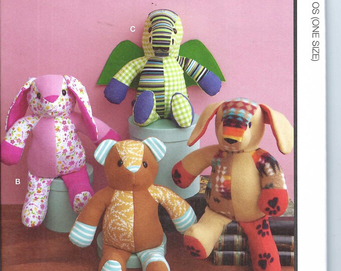 Uncut Mccalls Sewing Pattern Plush Animals Mccall's Sewing Pattern 8470 ...