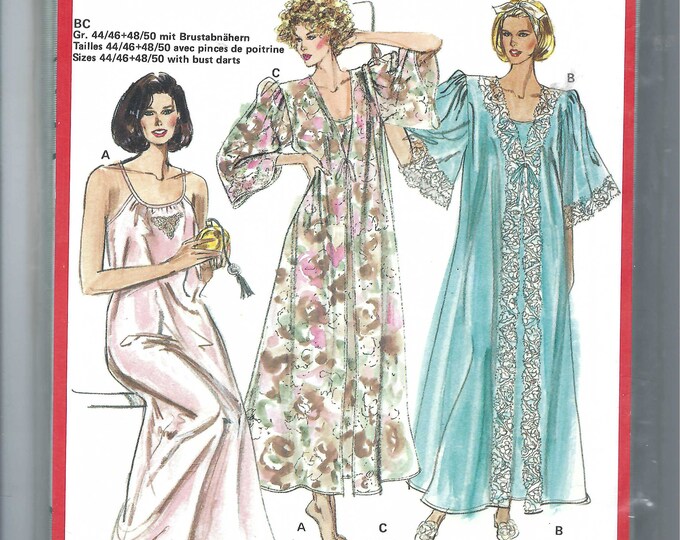 Uncut Vintage Burda Sewing Pattern 5191 Sewing Pattern - Nightgown ...