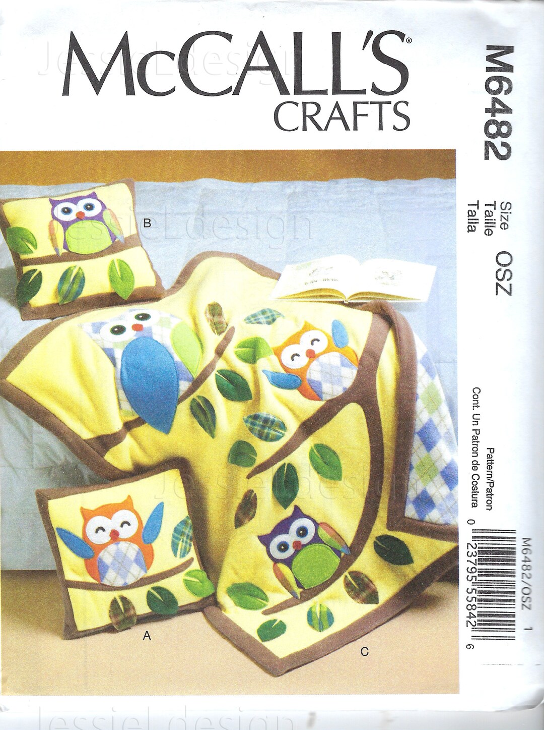 Uncut Mccalls Sewing Pattern Mccall’s Crafts Pattern Pillow and Quilt ...