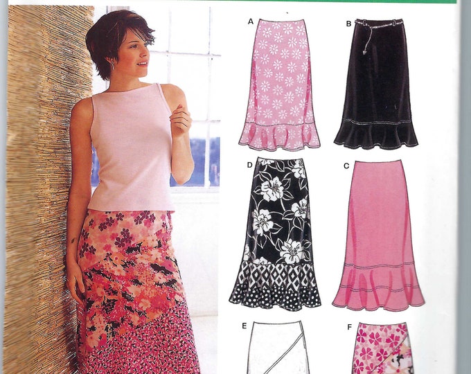 Uncut New Look Sewing Pattern 6177 Skirt Pattern in 3 Lengths- Size 8 ...