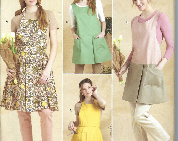 Uncut Simplicity Sewing Pattern Women's Aprons, Pullover Apron ...