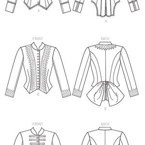 Uncut Butterick Sewing Pattern B6400 6400 Misses' Boned, Back-pleat ...