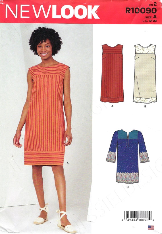 Uncut New Look Sewing Pattern 10090 6619 R10090 Misses' - Etsy