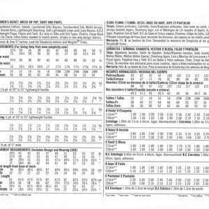 Uncut Simplicity Sewing Pattern 2372 Size 10-18 20-28 Women's Jacket ...