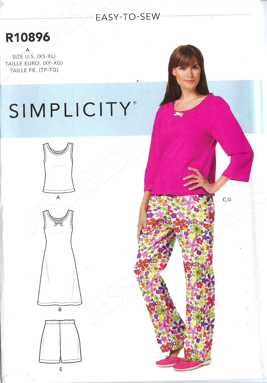 Uncut Simplicity Sewing Pattern 10896 9219 Misses' & Misses' Petite ...