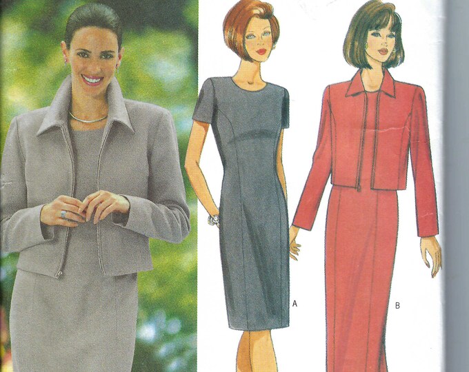 Uncut Vintage Butterick Sewing Pattern 6209, Dress and Jacket Pattern ...