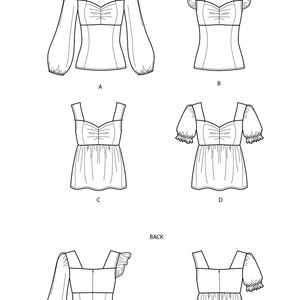 Uncut Simplicity Pattern 10132 8880 Misses' Tops Size 6-14 14-22 FF - Etsy