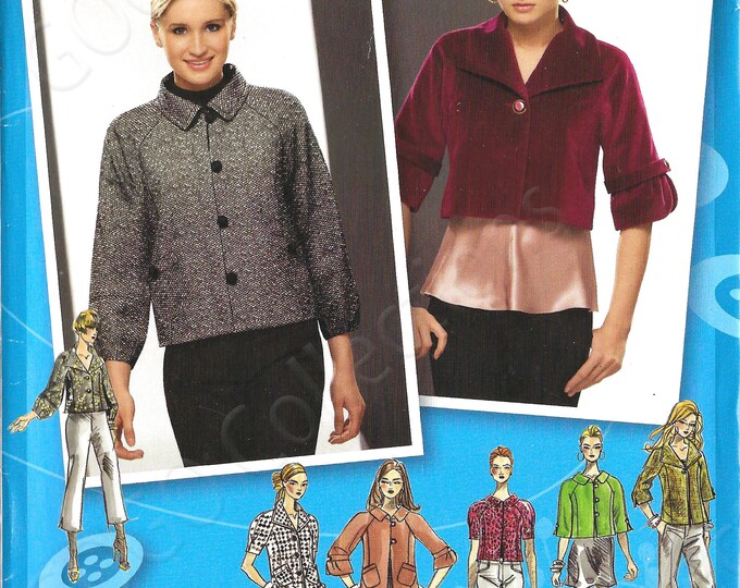 Uncut Simplicity Sewing Pattern 2858: Misses' Lined Jacket With Collar ...