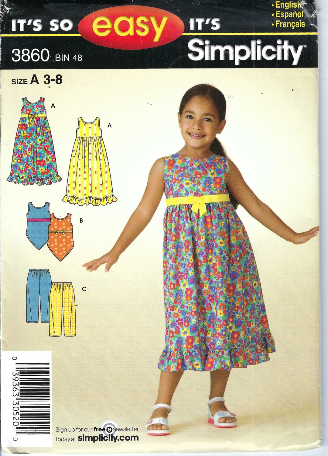 Uncut Simplicity Sewing Pattern T's so Easy It's Simplicity Pattern ...