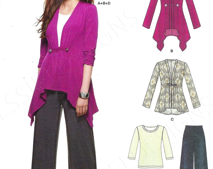 Uncut New Look Sewing Pattern 718 6330 Free Us Ship Suit Jacket Skirt ...