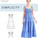 Uncut Simplicity Sewing Pattern 10600 9141 Misses' Dress With Shirred ...