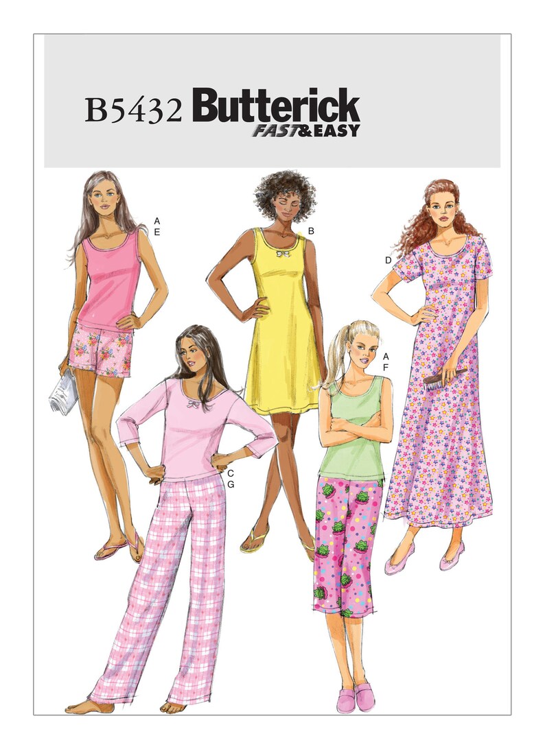 Uncut Butterick Sewing Pattern 5432 Misses' Misses' - Etsy