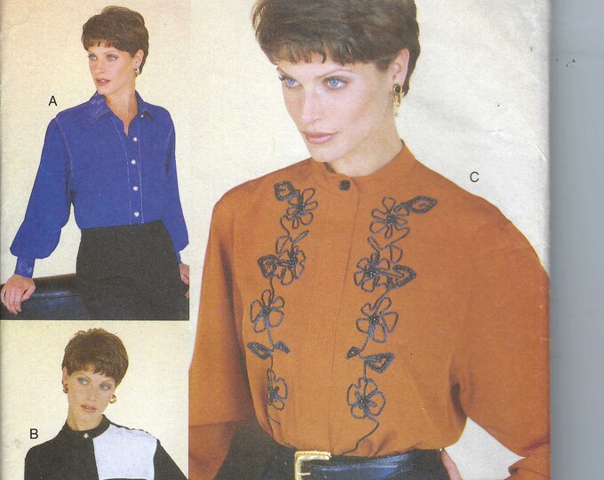 Uncut Vogue Sewing Pattern 9748 for Misses' Shirt Size 12-14-16 FF - Etsy