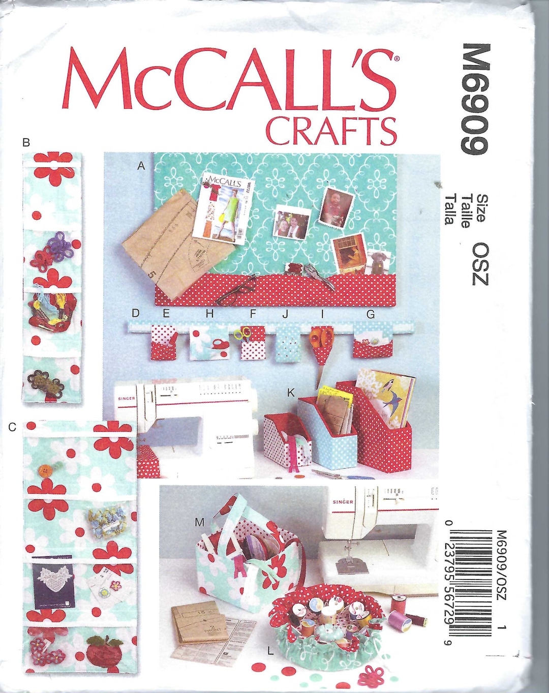 UNCUT Mccalls Sewing Pattern 6909 Sewing Pattern Arts & Craft ...