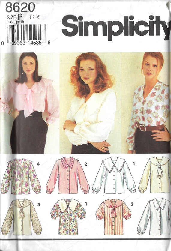 Sewing & Fiber UNCUT Size 12 14 16 Simplicity 8599 Misses miss petite ...