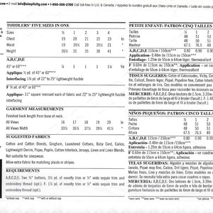 Uncut New Look Sewing Pattern 6578, Toddlers Dress Pattern, Sizes 1/2 1 ...