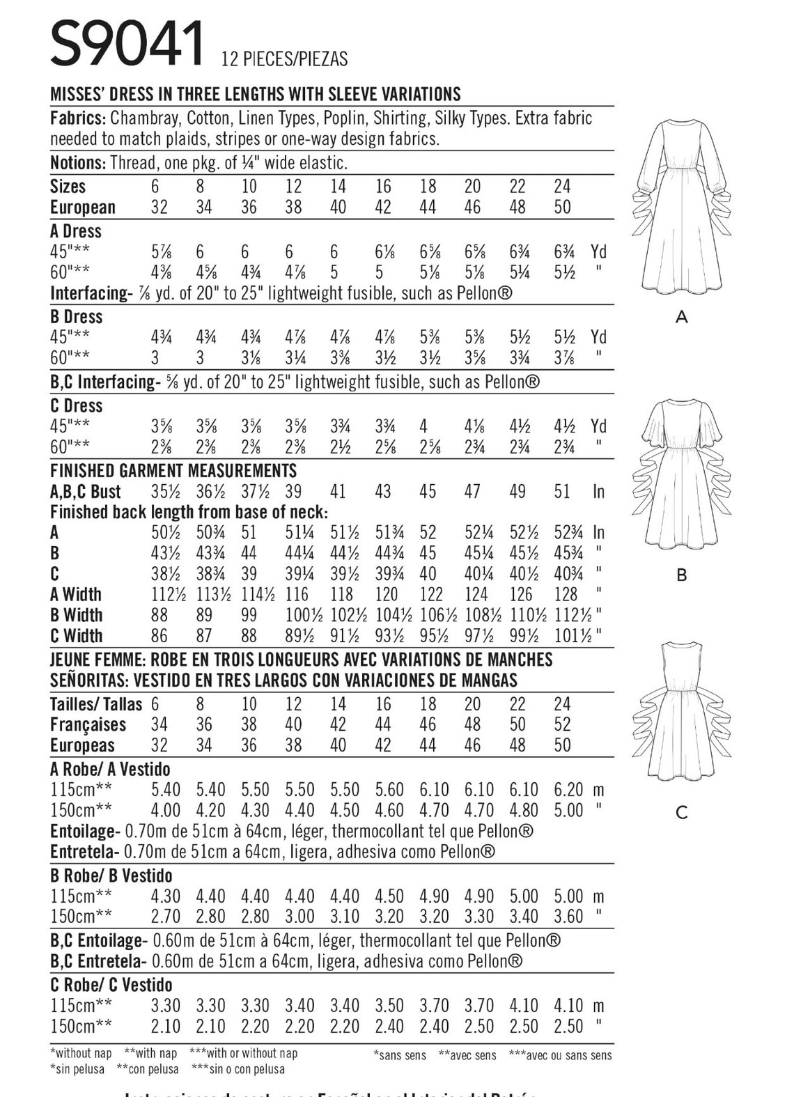 Uncut Simplicity Sewing Pattern 9041 R10421 10421 Misses' - Etsy