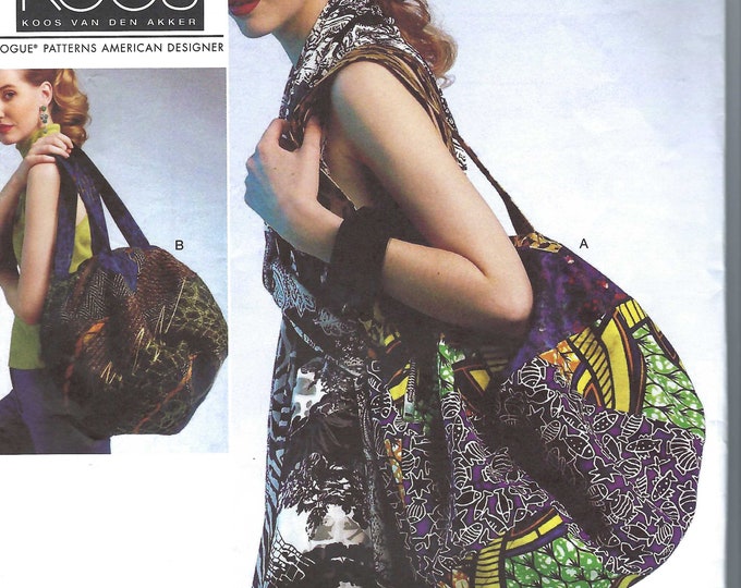Uncut Vogue Sewing Pattern Women's Lined Bags With Patch Sections ...