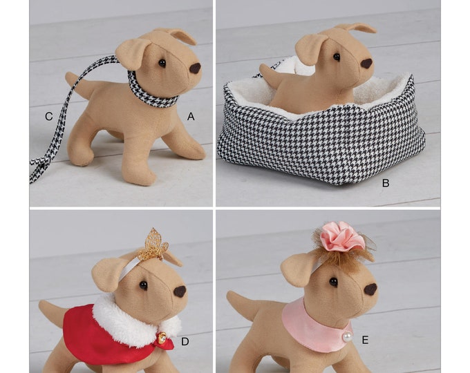 Uncut Kwik Sew Sewing Pattern 10690 4269 4315 Soft 6" Dog and ...