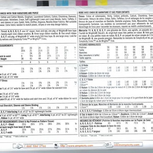 Uncut Simplicity Sewing Pattern 5223 Girl Dress Size 3-6 5-8 FF - Etsy