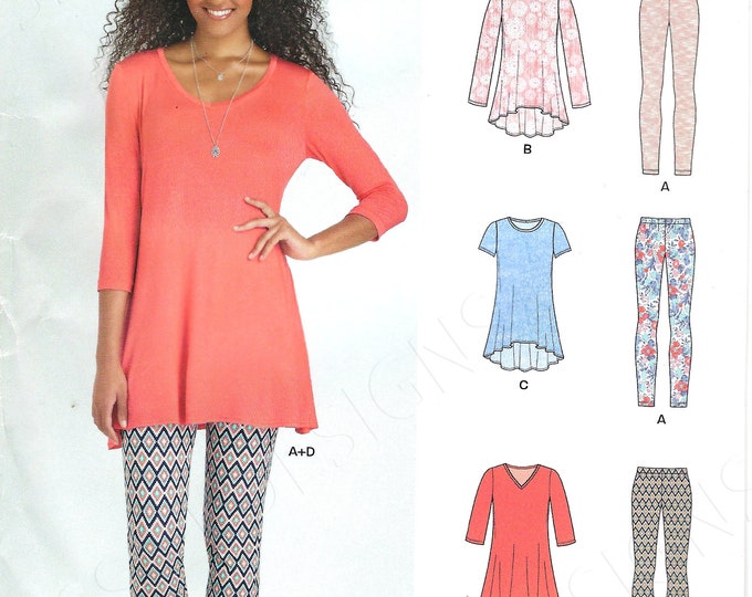 Uncut New Look Sewing Pattern 184 6439 Tunic Pattern Size XS-XL, Tunic ...