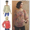 Uncut Butterick Sewing Pattern B6451 6451 Misses' Gathered, Blouson ...