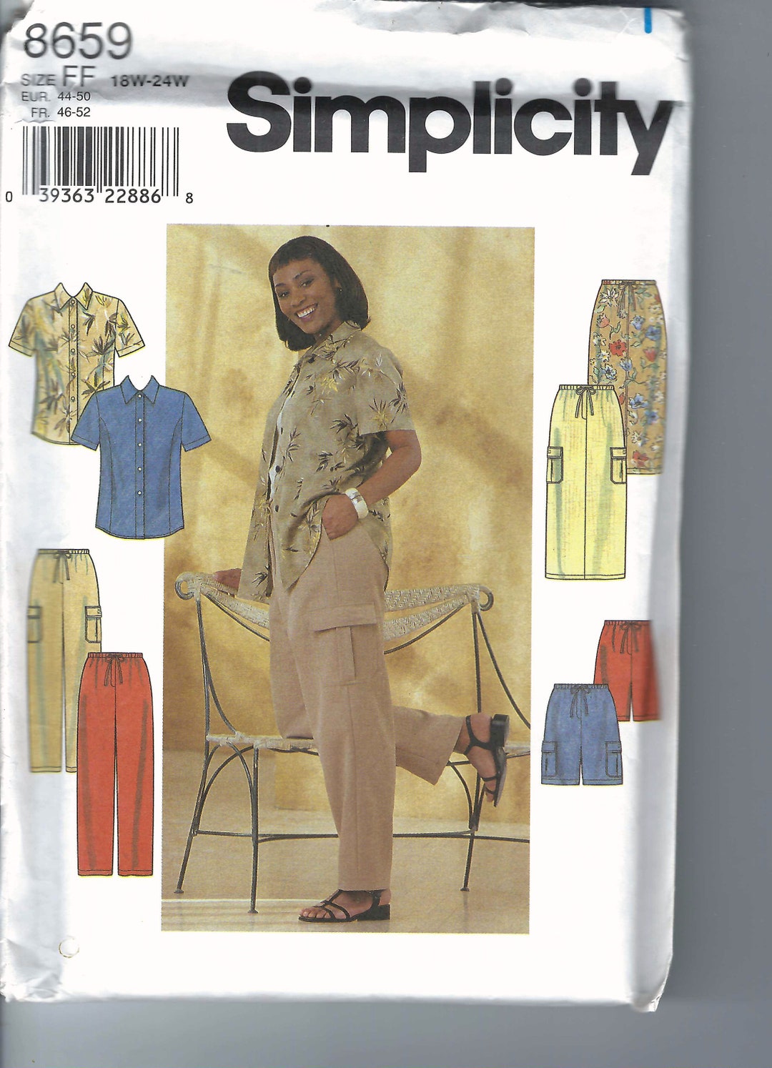 UNCUT Vintage Simplicity Sewing Pattern 8659 Womens Separates | Plus ...