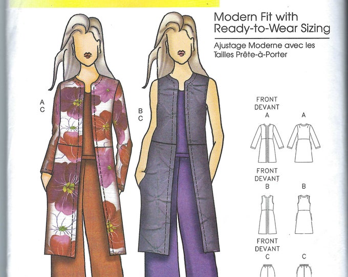 Uncut Butterick Sewing Pattern 5473 Misses' Women's Jacket Vest Pant ...