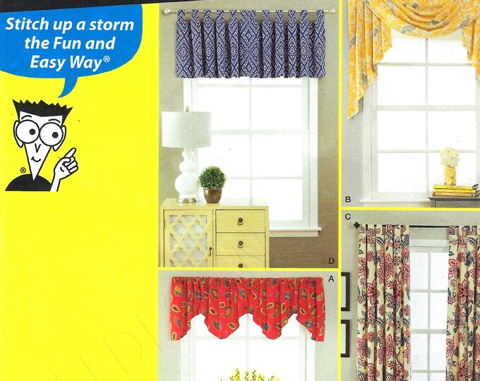 Uncut Simplicity Sewing Pattern 1152, Window Treatments Size One Size ...