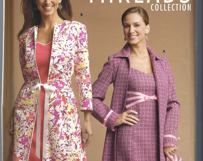 Uncut Simplicity Sewing Pattern 4693 Dress and Coat Pattern Size 6-8-10 ...