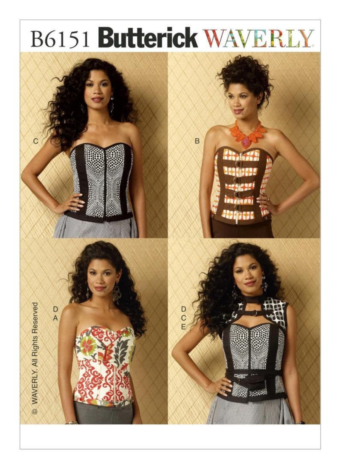 Uncut Butterick Sewing Pattern 6151 Misses' Corsets and - Etsy